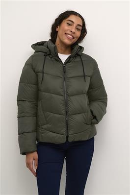 Kaffe Puffer Jacket - Forest Night – 3's Company Boutique