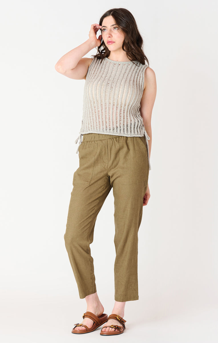 DEX Straight Leg Pants - Olive – 3's Company Boutique